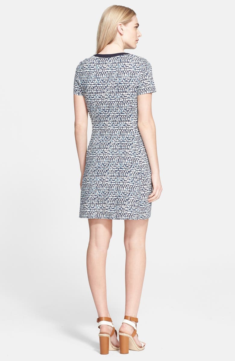 Tory Burch Print Ponte Knit A-Line Dress | Nordstrom