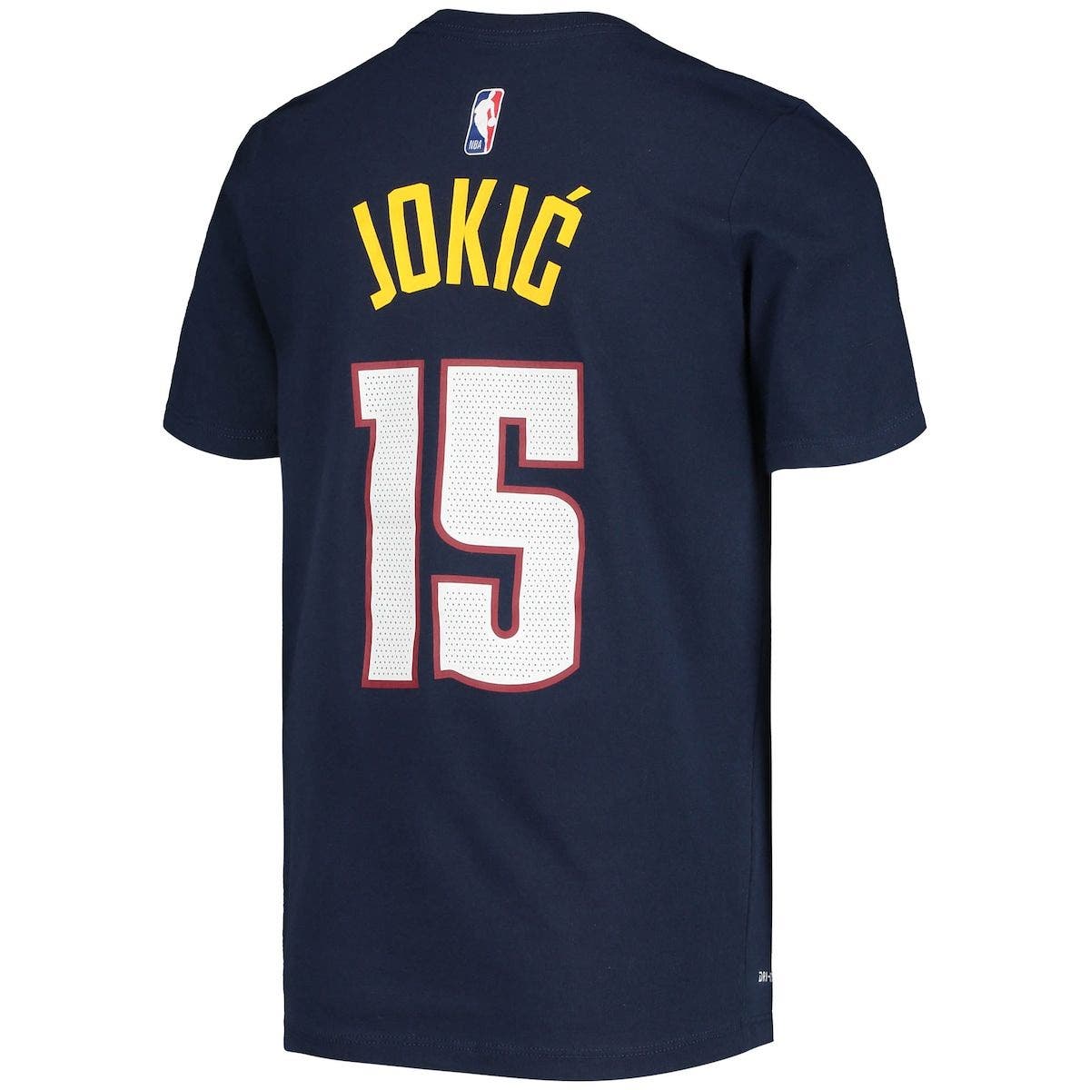 Nike Youth Nike Nikola Jokic Navy Denver Nuggets Logo Name & Number ...