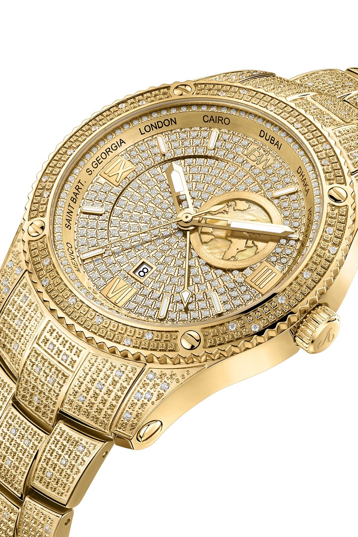 JBW Jet Setter Diamond Bracelet Watch, 46mm | Nordstromrack