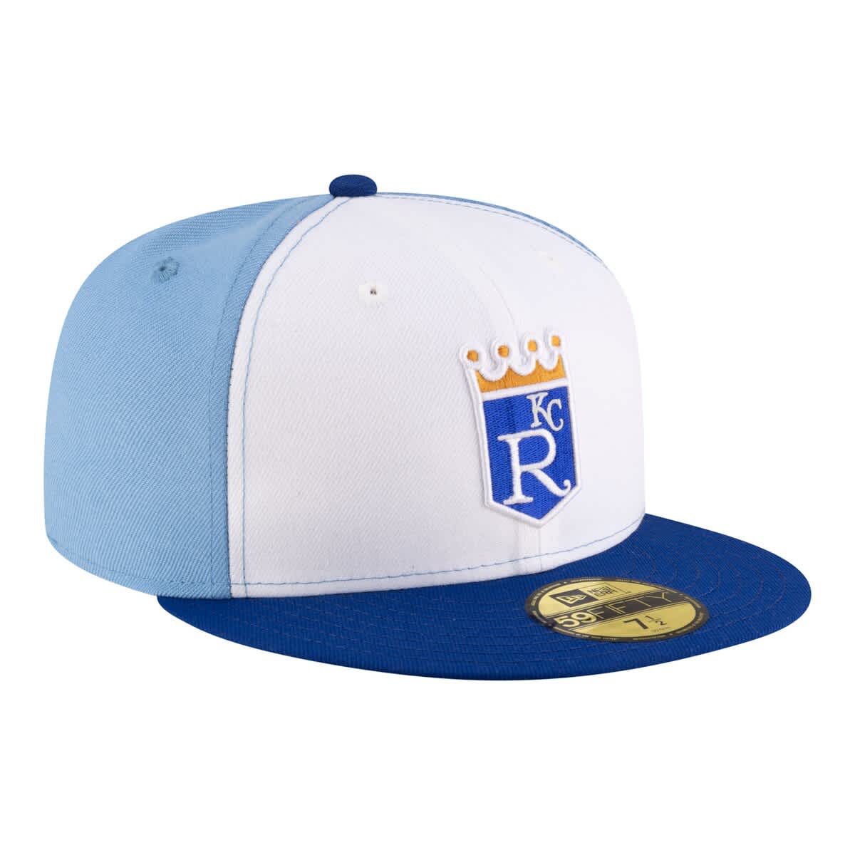 Men's New Era White/Light Blue Kansas City Royals Authentic Collection ...