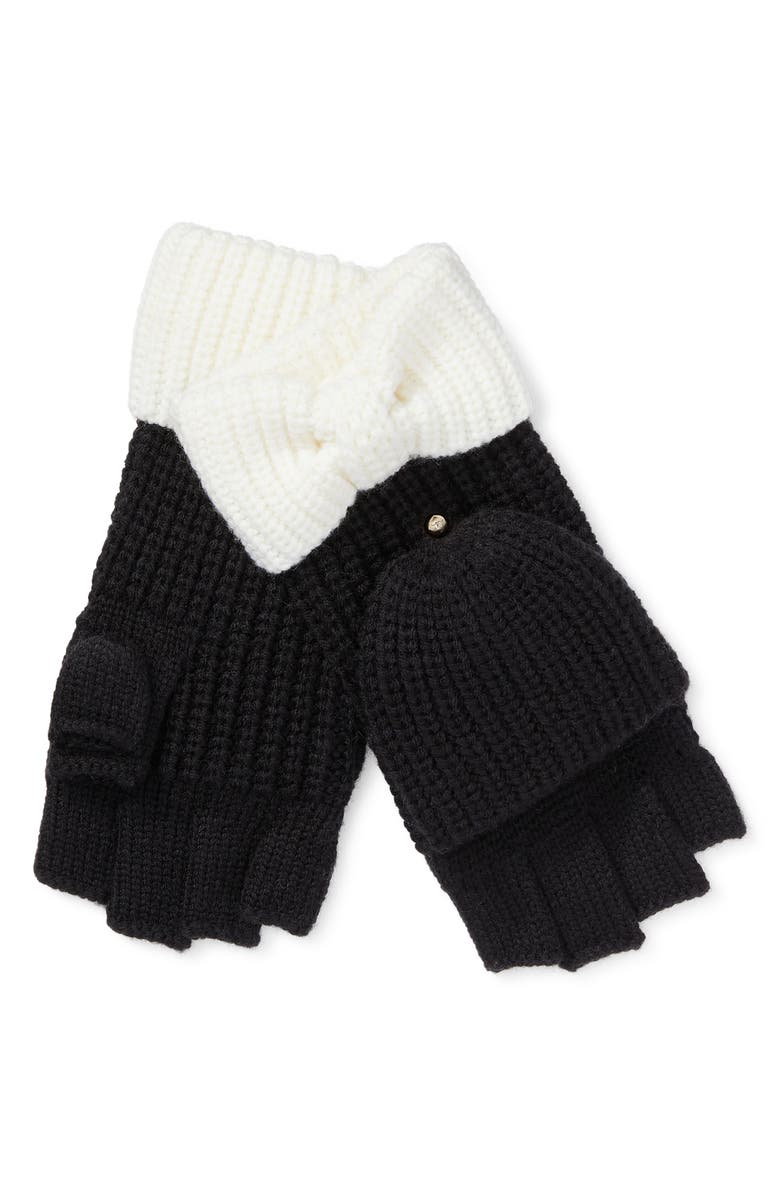 Kate Spade New York bow cuff pop top mittens | Nordstromrack