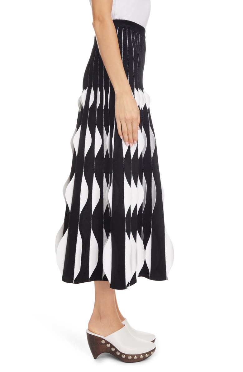 Alaïa 3D Python Pattern Midi Skirt | Nordstrom
