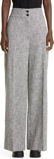 Altuzarra Rudy Wide Leg Gingham Pants | Nordstrom