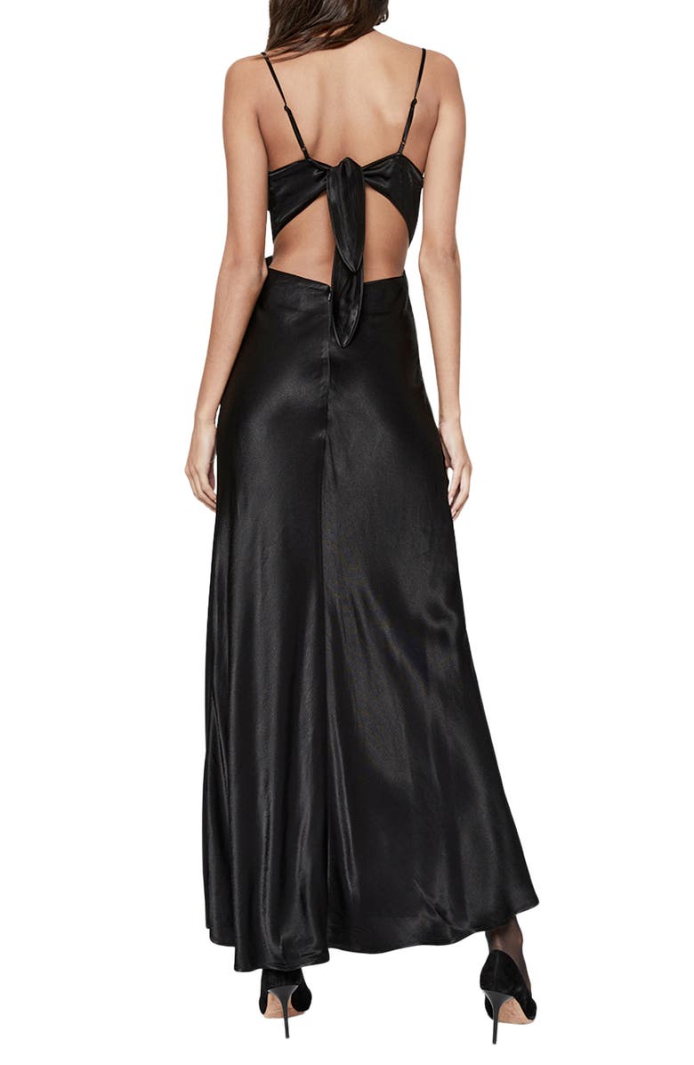 Bardot Karlotta Cutout Satin Slipdress | Nordstromrack