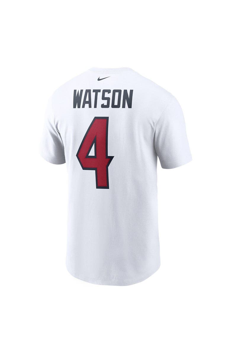 Nike Men's Nike Deshaun Watson White Houston Texans Name & Number T ...