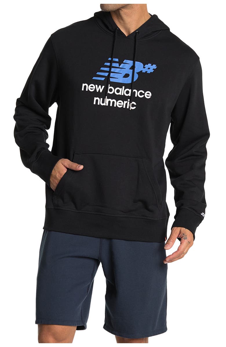New Balance Logo Stacked Hoodie | Nordstromrack