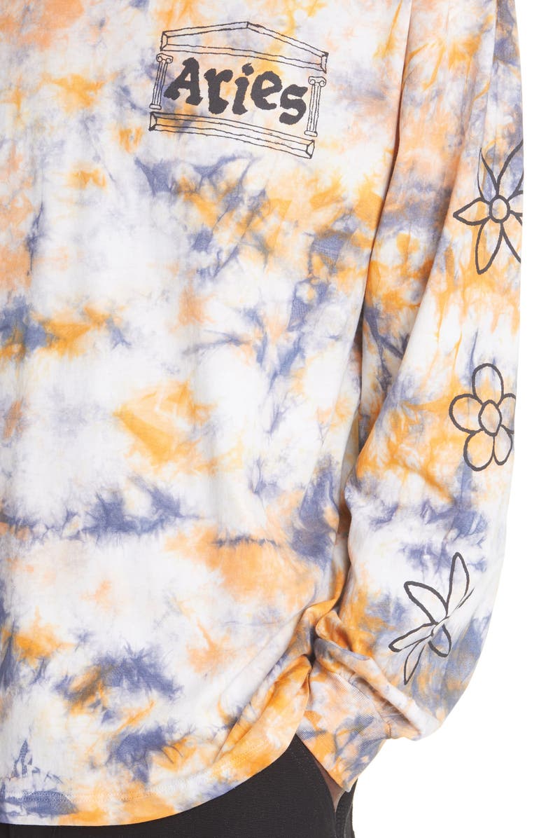 Aries Peace & Love Logo Tie Dye Cotton Tee | Nordstromrack
