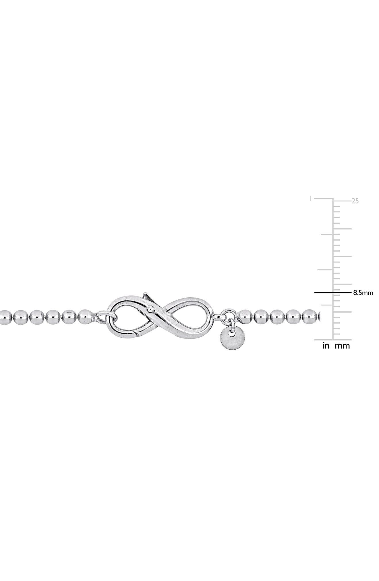 DELMAR Sterling Silver Infinity Clasp Ball Chain Necklace | Nordstromrack