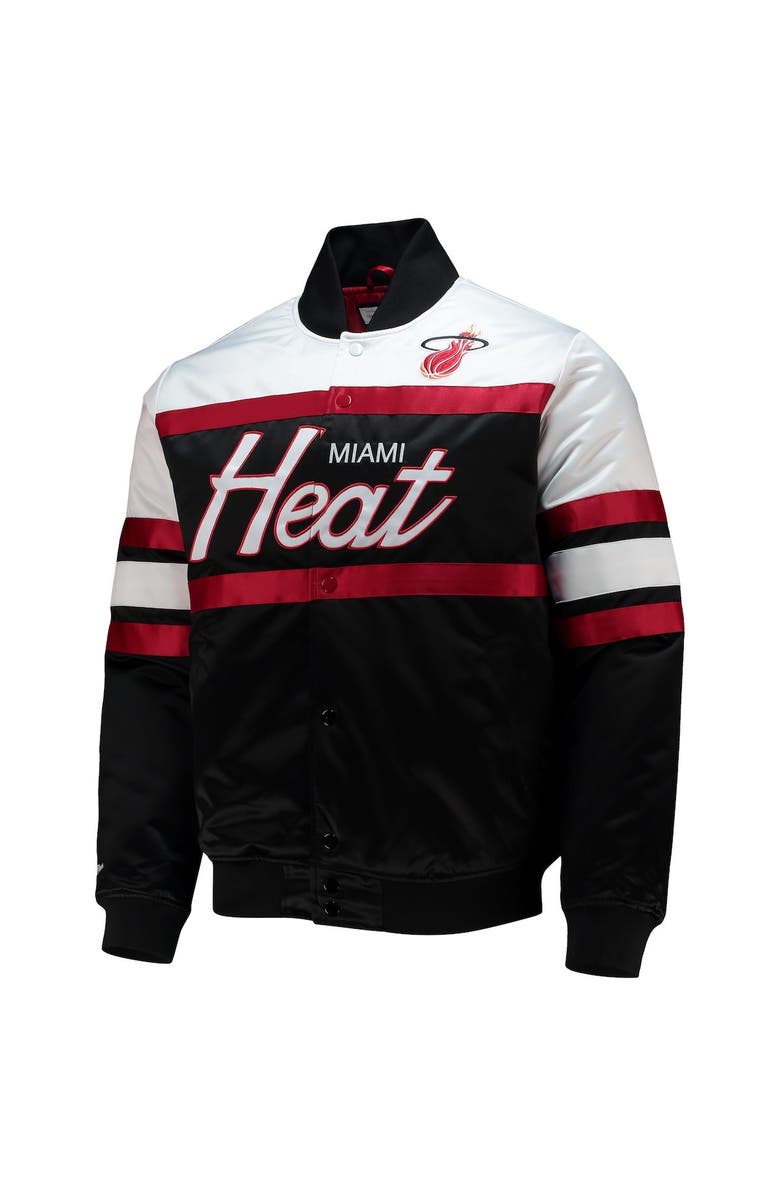 Mitchell & Ness Men's Mitchell & Ness Black Miami Heat Hardwood ...