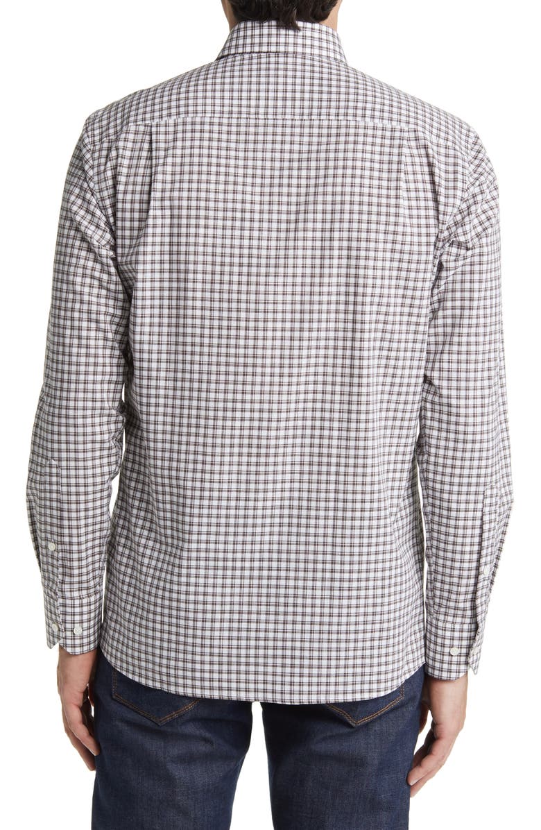 Peter Millar Cashel Check Flesh Finish Button-Up Shirt | Nordstrom