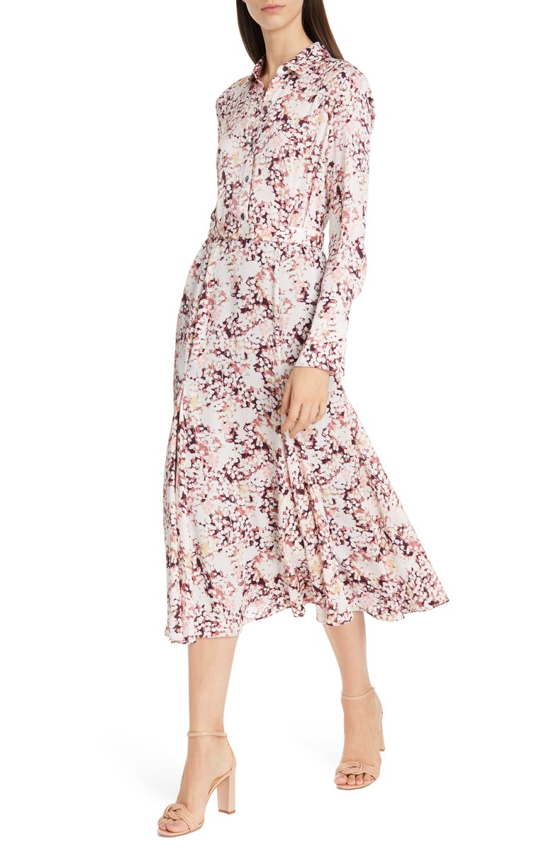 Equipment Bancort Long Sleeve Flared Hem Shirtdress | Nordstrom