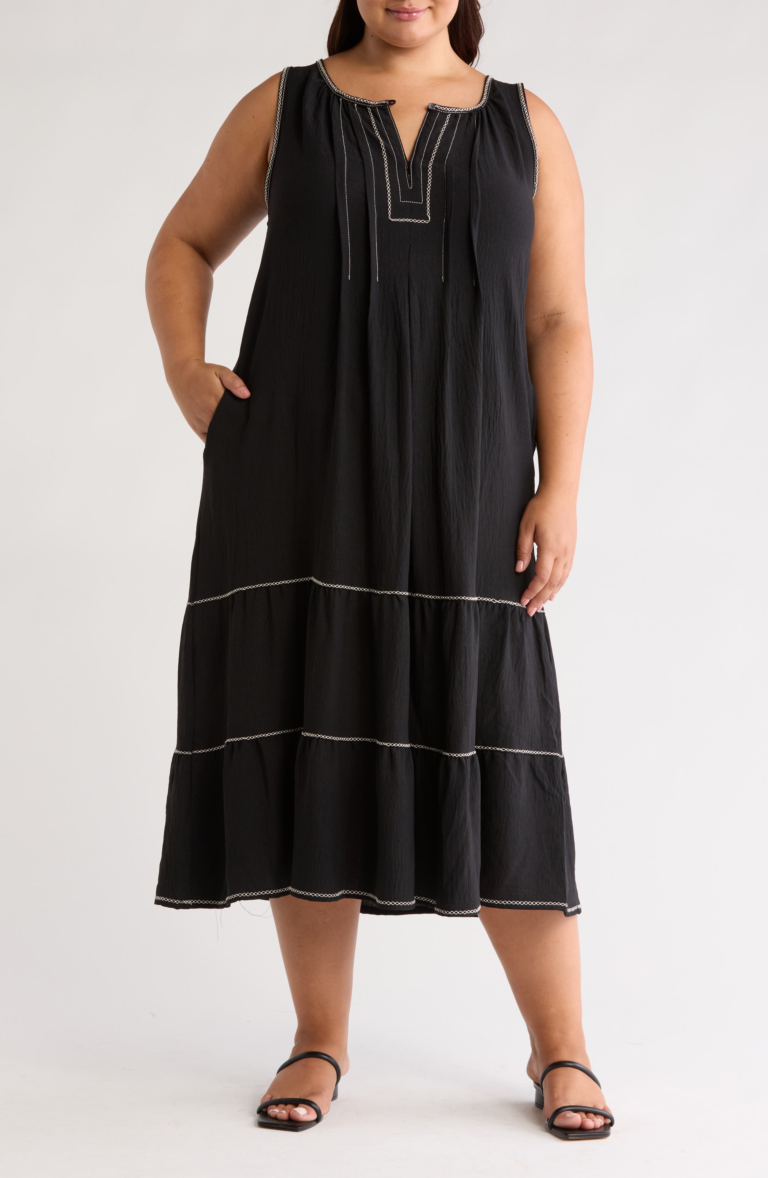 MAX STUDIO Tiered Maxi Dress | Nordstromrack