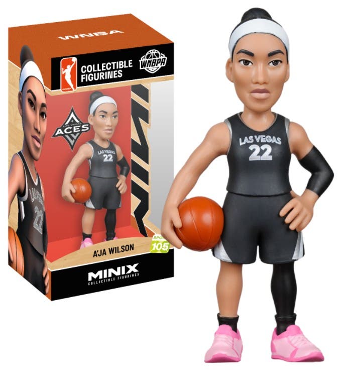 Minix A'ja Wilson (Las Vegas Aces) Minix 4.5-Inch Vinyl WNBA Figure ...