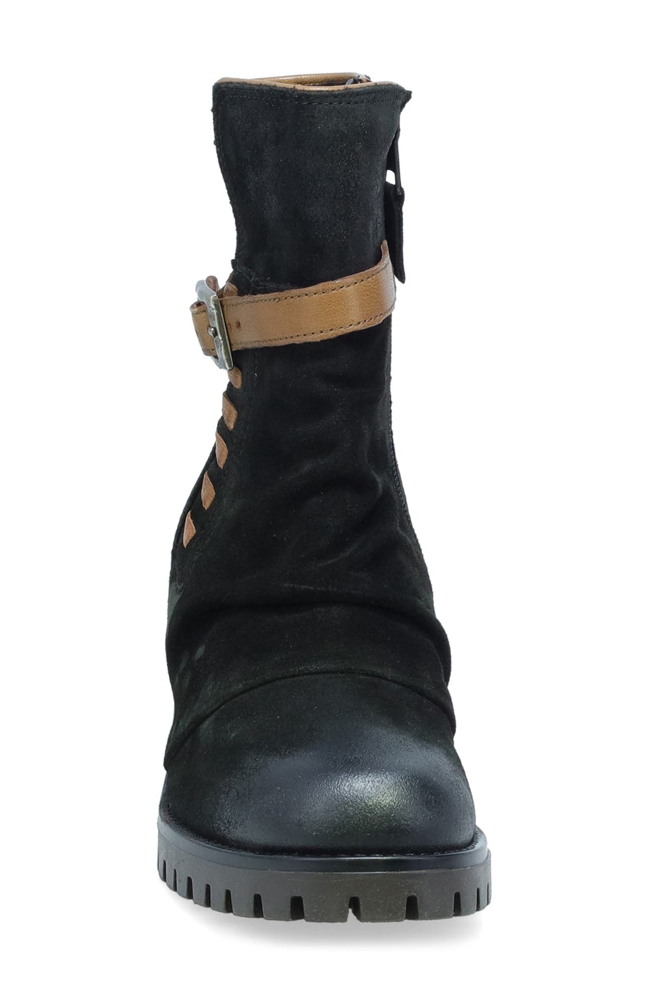 Miz Mooz Mandy Suede Moto Boot (Women) | Nordstromrack