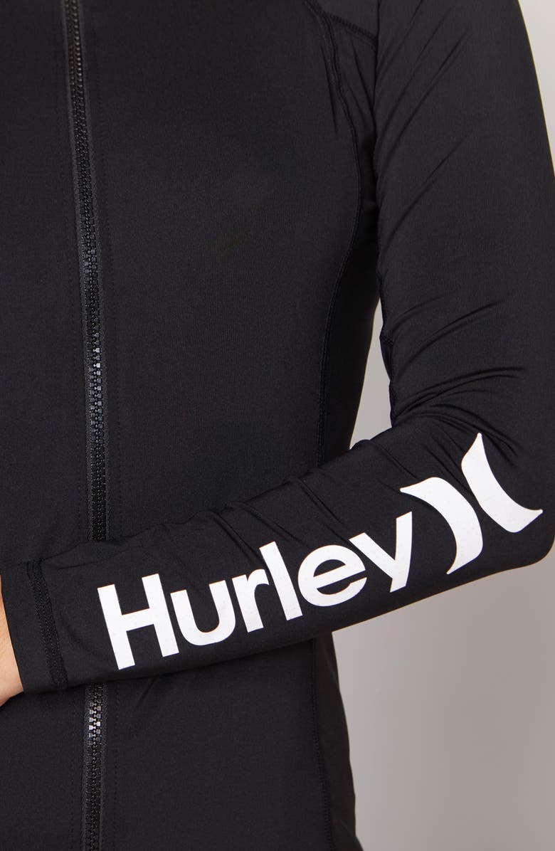 Hurley Zip Front Logo Rashguard | Nordstromrack