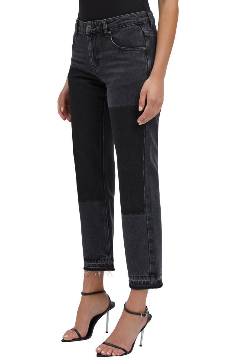 Bardot Marlowe Patch Denim Crop Jeans | Nordstromrack