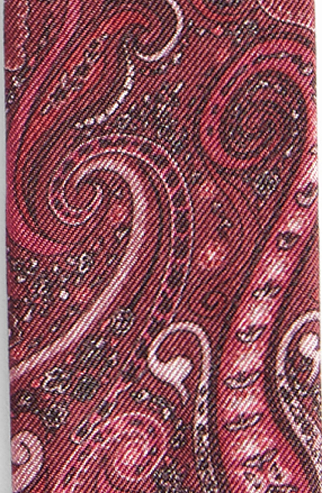 CLIFTON WILSON Burgundy Paisley Silk Suspenders | Nordstrom