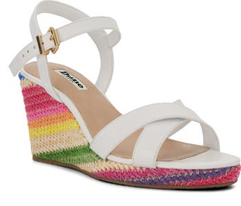 Dune London Kyrin Wiven Rainbow Wedge Sandal (Women) | Nordstromrack