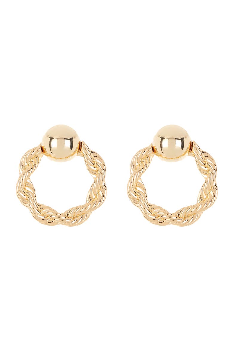 Rebecca Minkoff Twisted Rope Chain Doorknocker Earrings | Nordstromrack