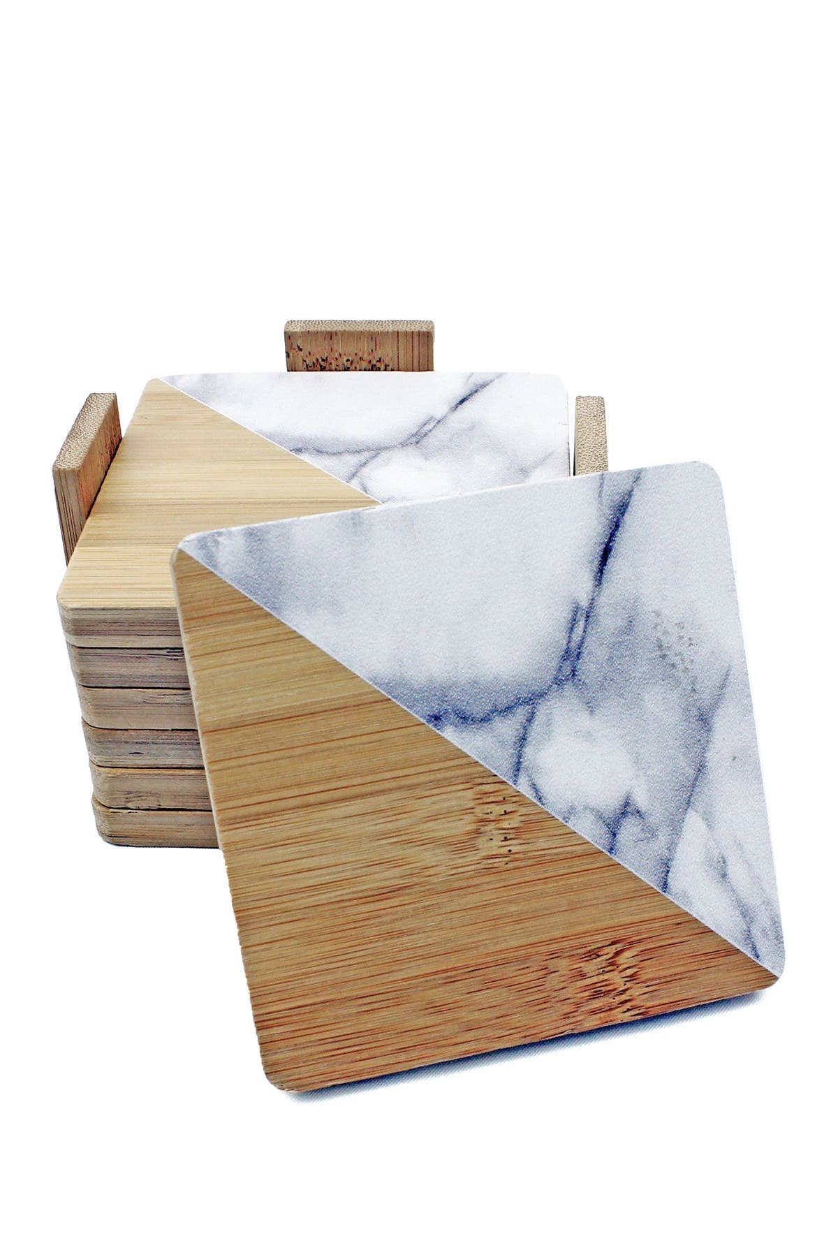 BergHOFF Bamboo Two-Tone 8-Piece Bamboo Coaster Set | Nordstromrack