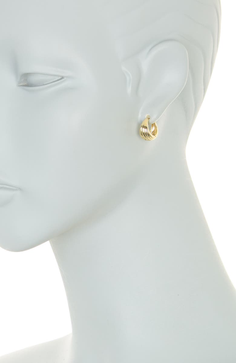 AREA STARS Beveled Huggie Hoop Earrings | Nordstromrack