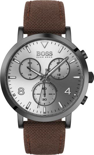 BOSS Men's Spirit Leather Strap Watch, 42mm | Nordstromrack