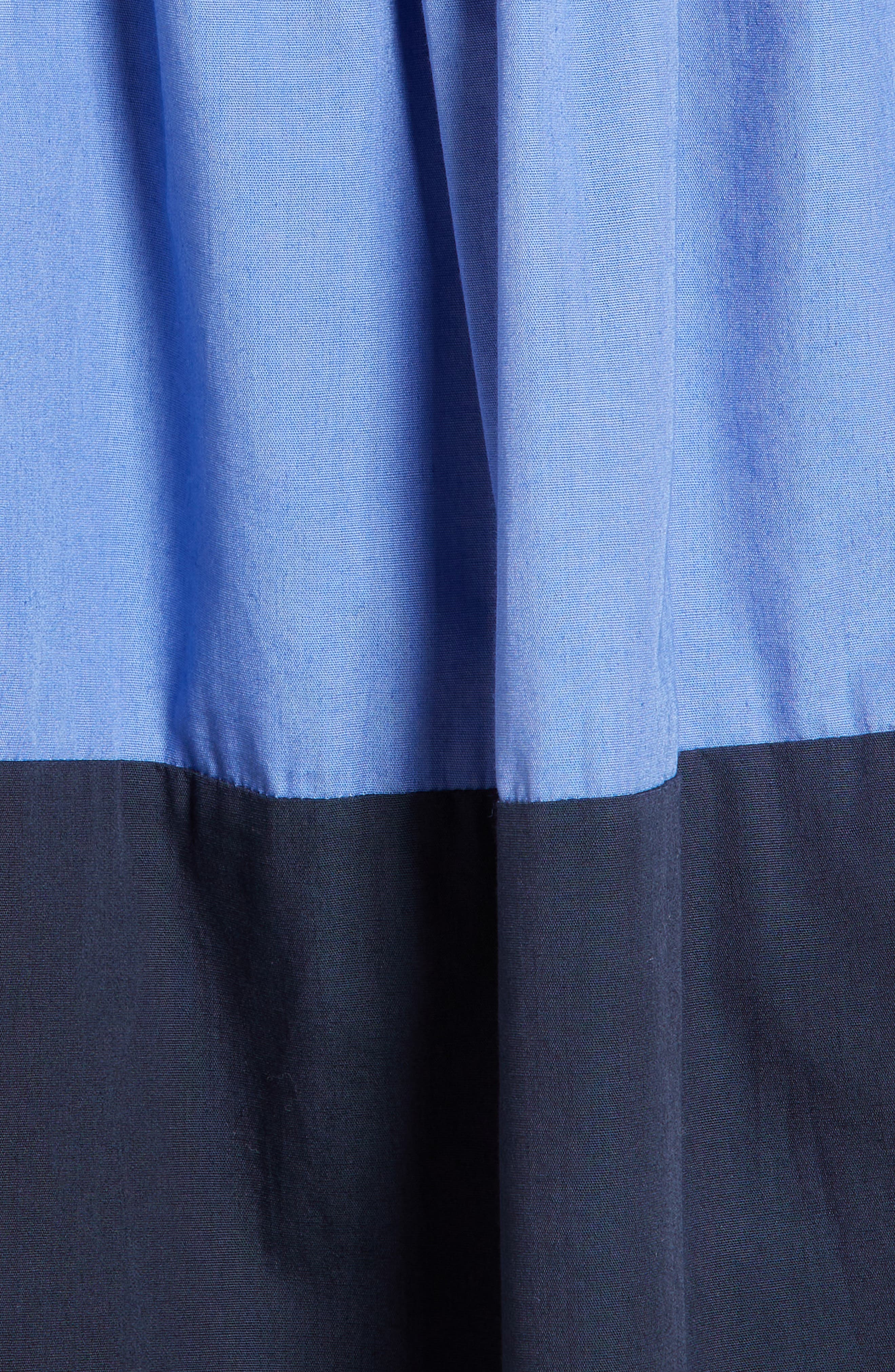 French Connection Rhodes Colorblock Smocked Poplin Dress | Nordstrom