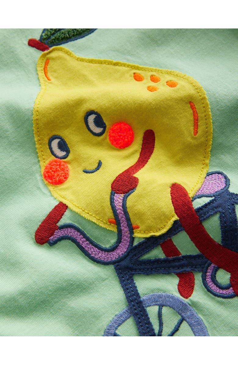 Mini Boden Kids' Lemon Appliqué Cotton Graphic T-Shirt | Nordstromrack