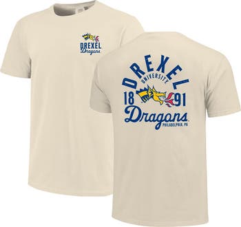 IMAGE ONE Men's Cream Drexel Dragons Comfort Colors Mascot Overlay T ...