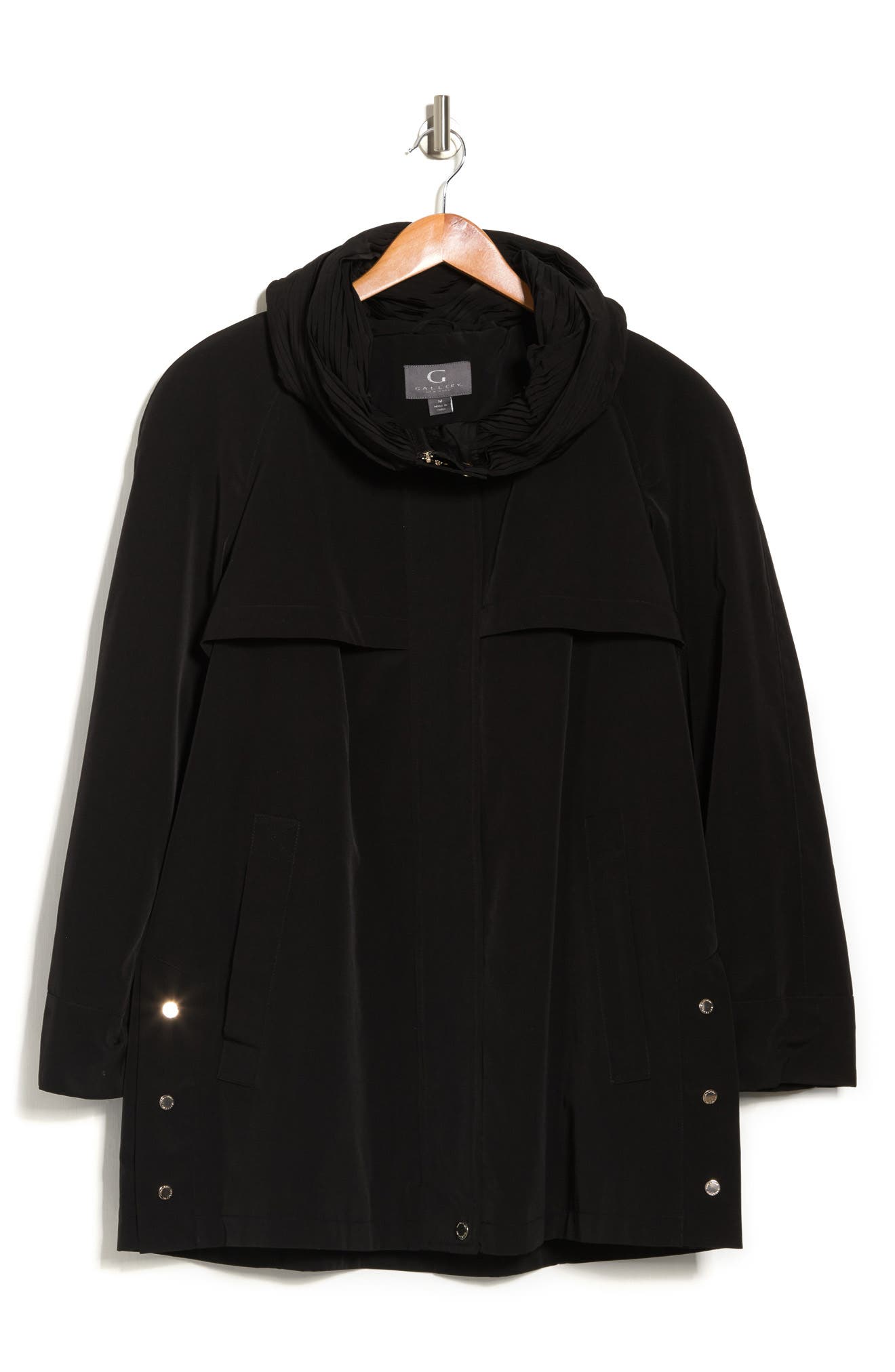 Gallery Pleat Hooded Raincoat | Nordstromrack