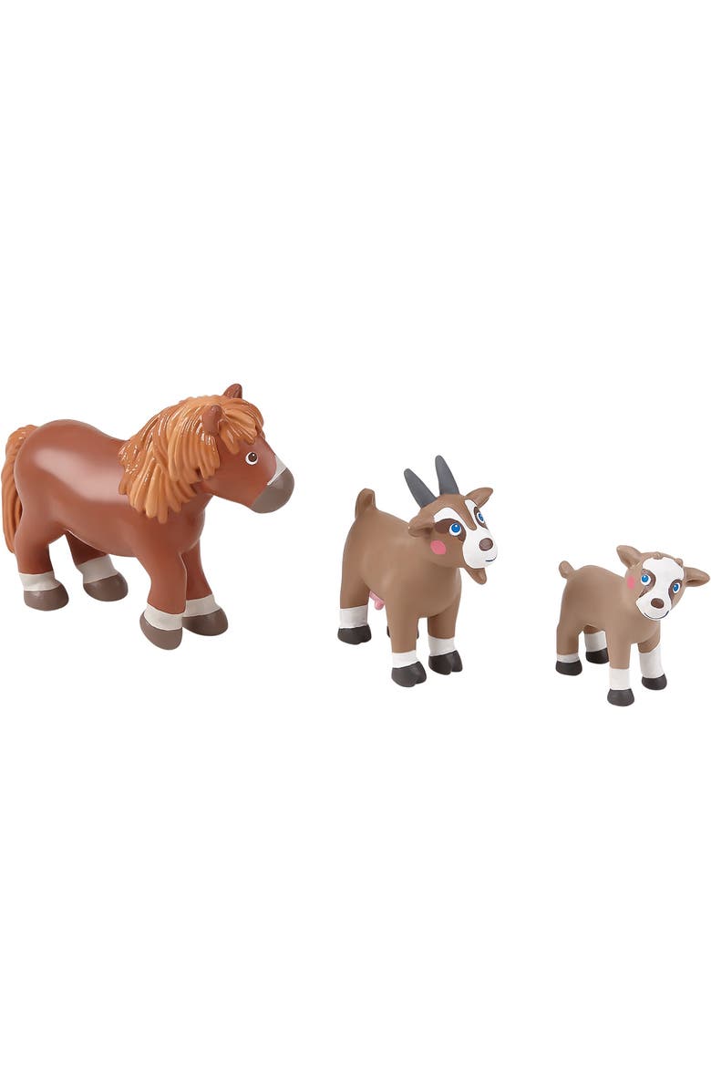 HABA Little Friends Petting Zoo - Wooden Stable with 3 Exclusive Farm ...