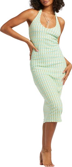 Billabong High Tides Halter Body-Con Dress | Nordstrom