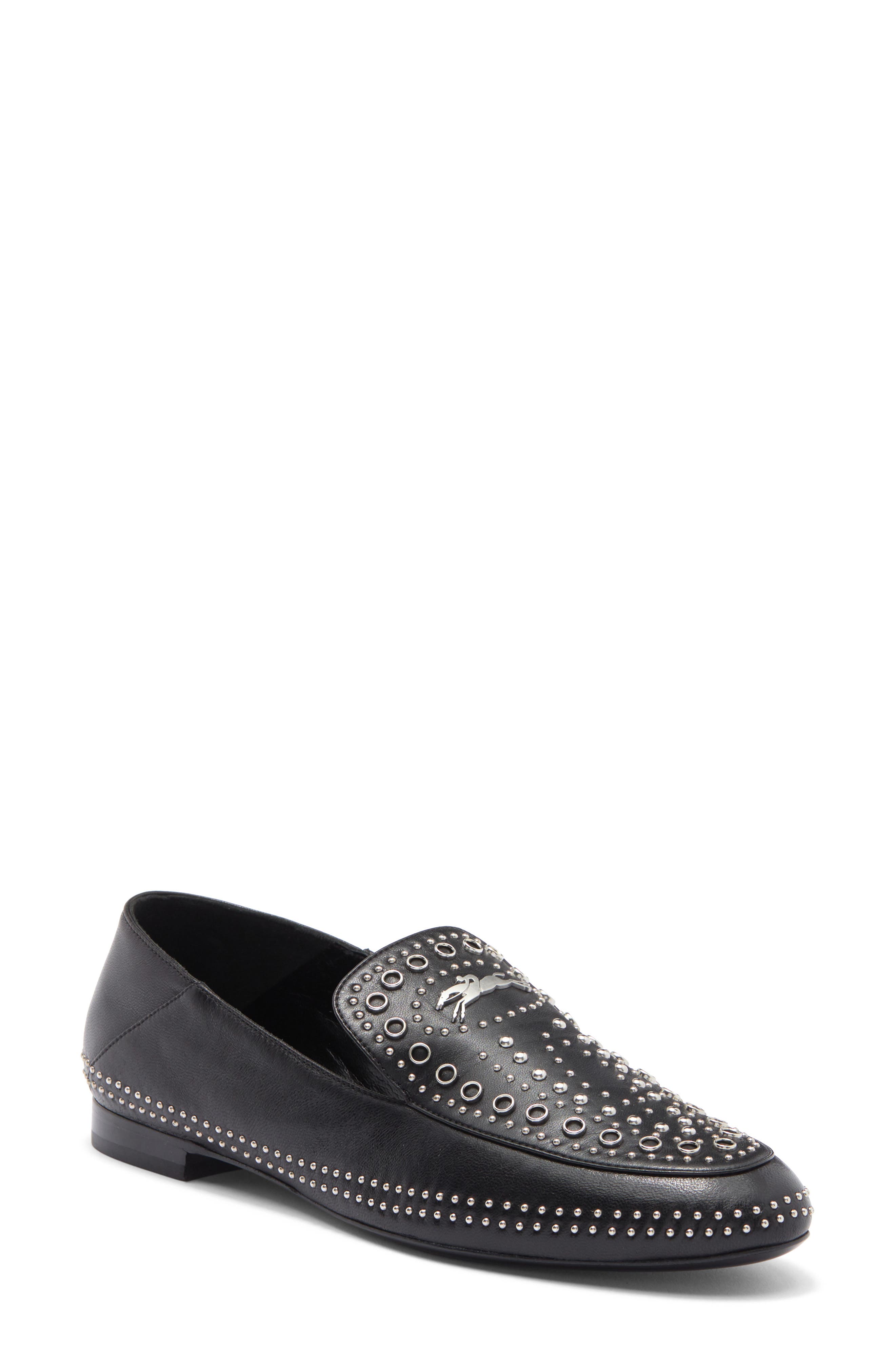 Longchamp Logo Hardware Stud Loafer (Women) | Nordstromrack