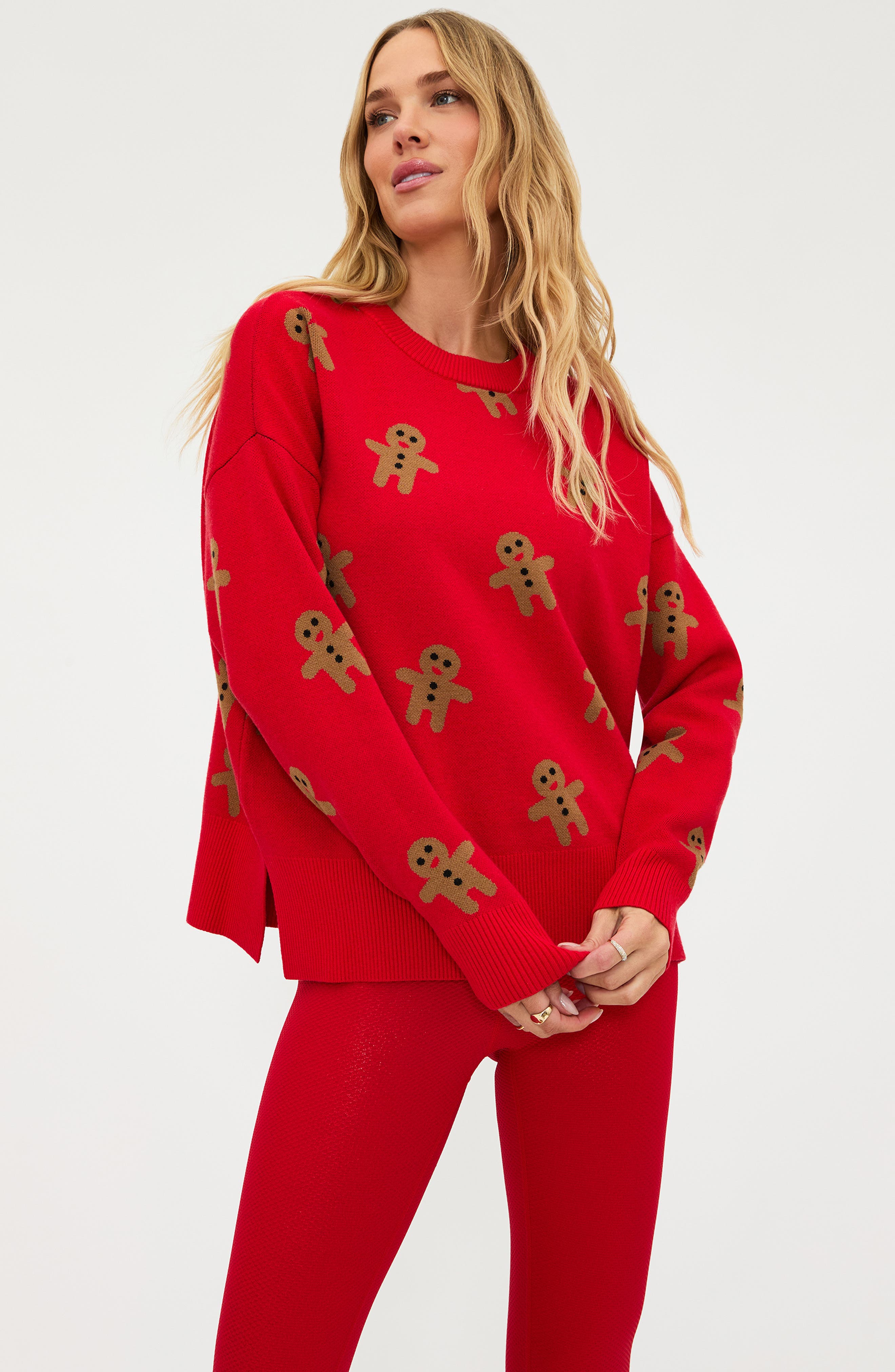 Beach Riot Callie Gingerbread Man Sweater | Nordstrom