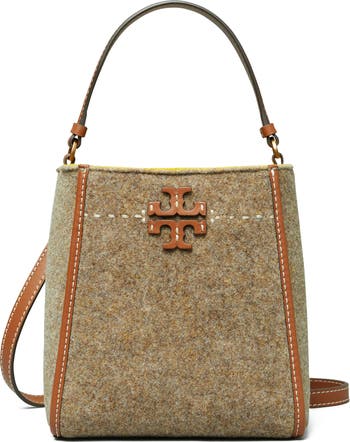 Tory Burch McGraw Small Wool Blend Felt Bucket Bag | Nordstrom