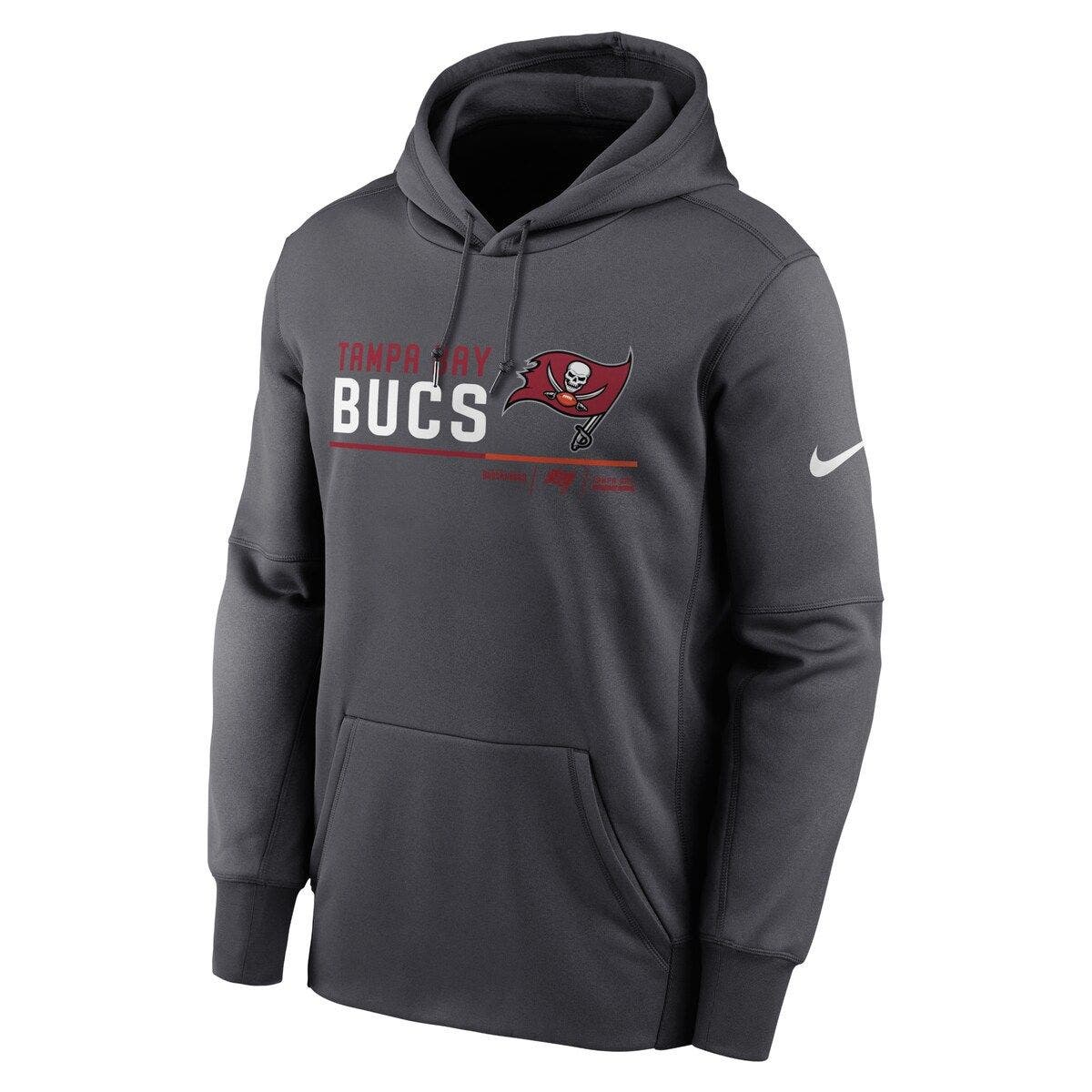 Nike Men's Nike Anthracite Tampa Bay Buccaneers Prime Logo Name Split ...