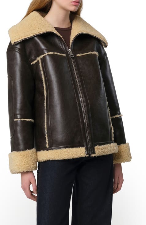 Brown Shearling & Faux Shearling | Nordstrom