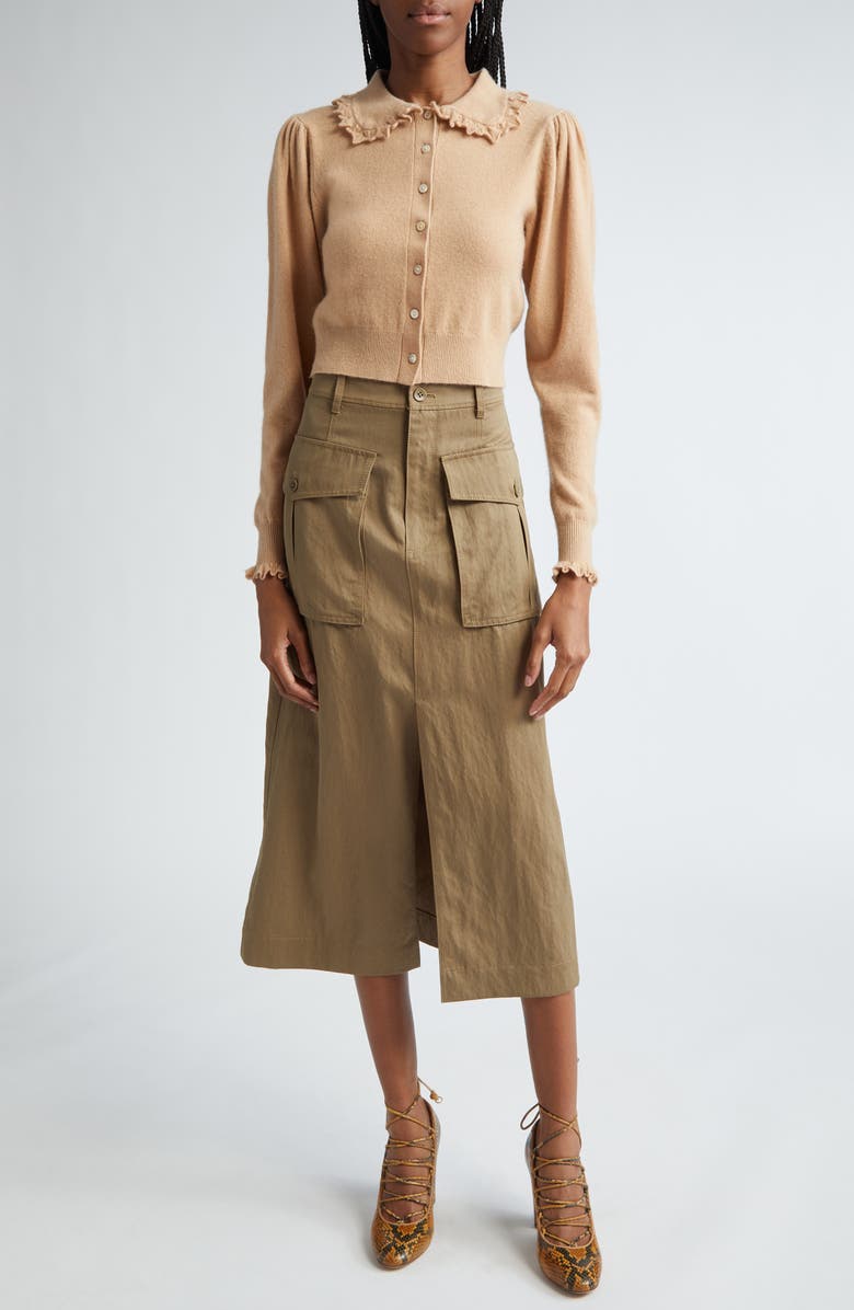 Ulla Johnson Kalila Frill Collar Cashmere Cardigan | Nordstromrack