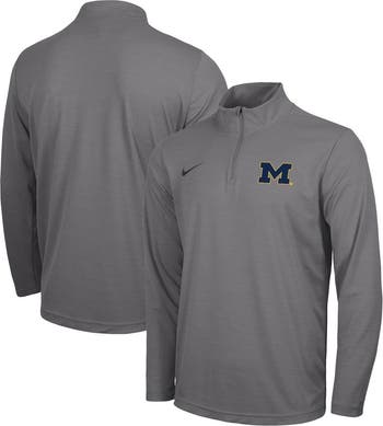Nike Men's Nike Gray Michigan Wolverines Intensity Quarter-Zip ...