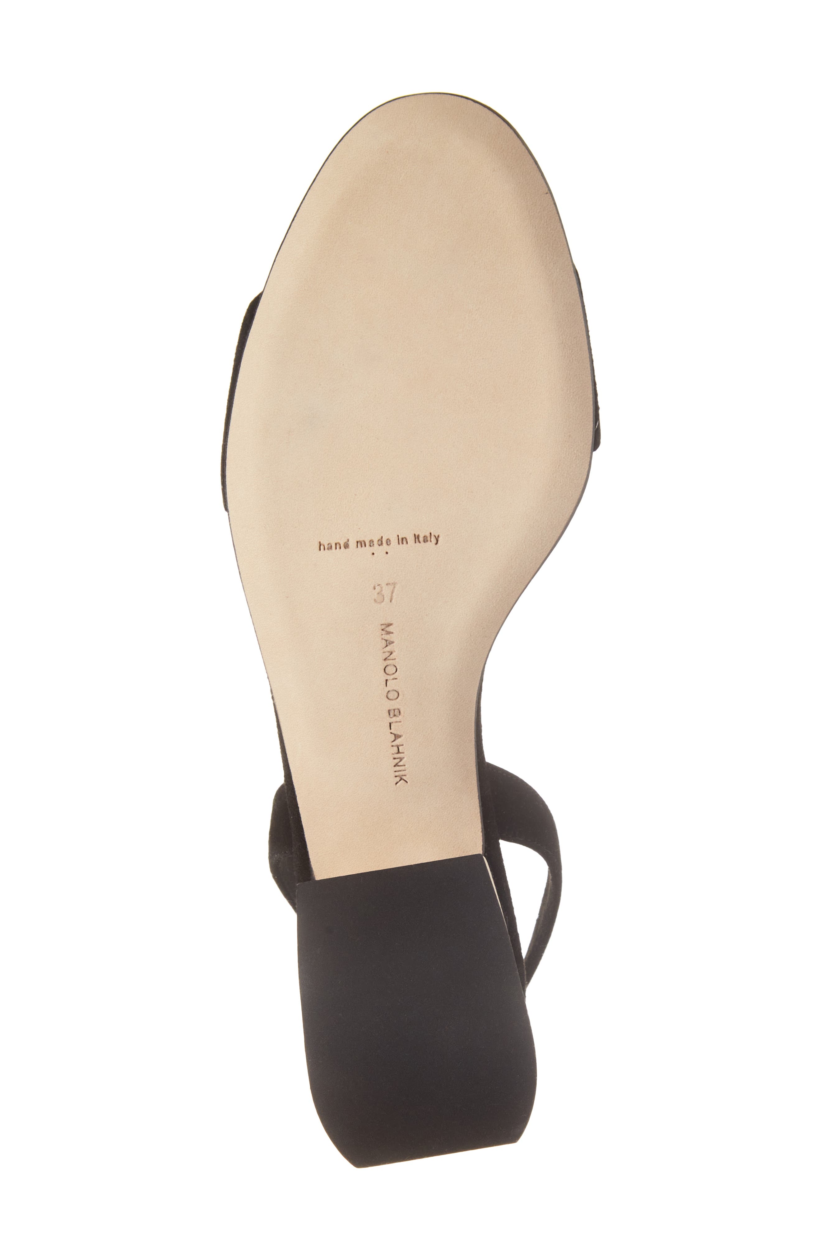 Manolo Blahnik Paclessa Open Toe Sculpted Heel Slingback Sandal (Women ...