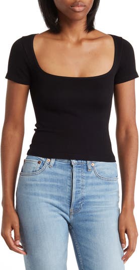 Elodie Square Neck Seamless Top | Nordstromrack