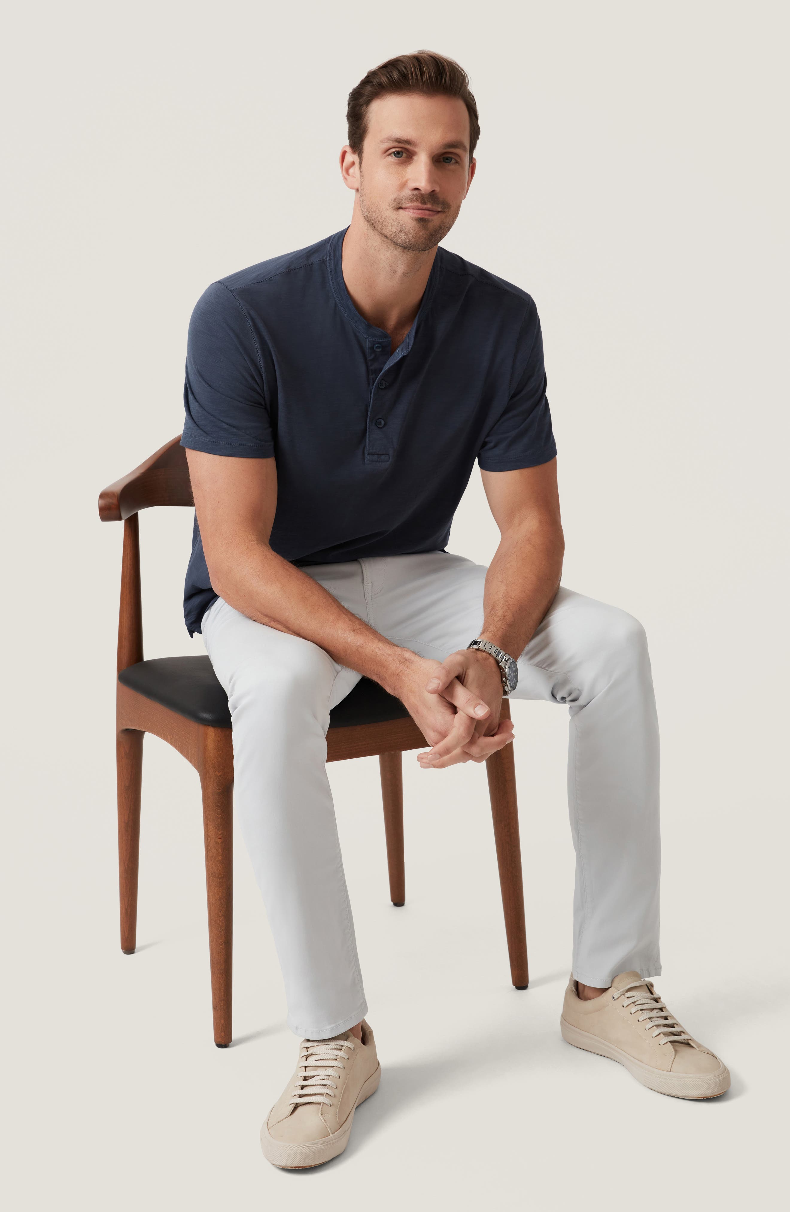 34 Heritage Cool Tapered Leg Cotton & Lyocell 5-Pocket Pants ...