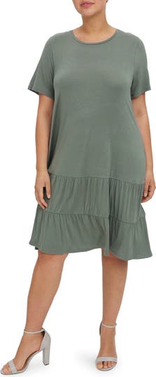 VERO MODA CURVE Hannah Tiered Dress | Nordstrom