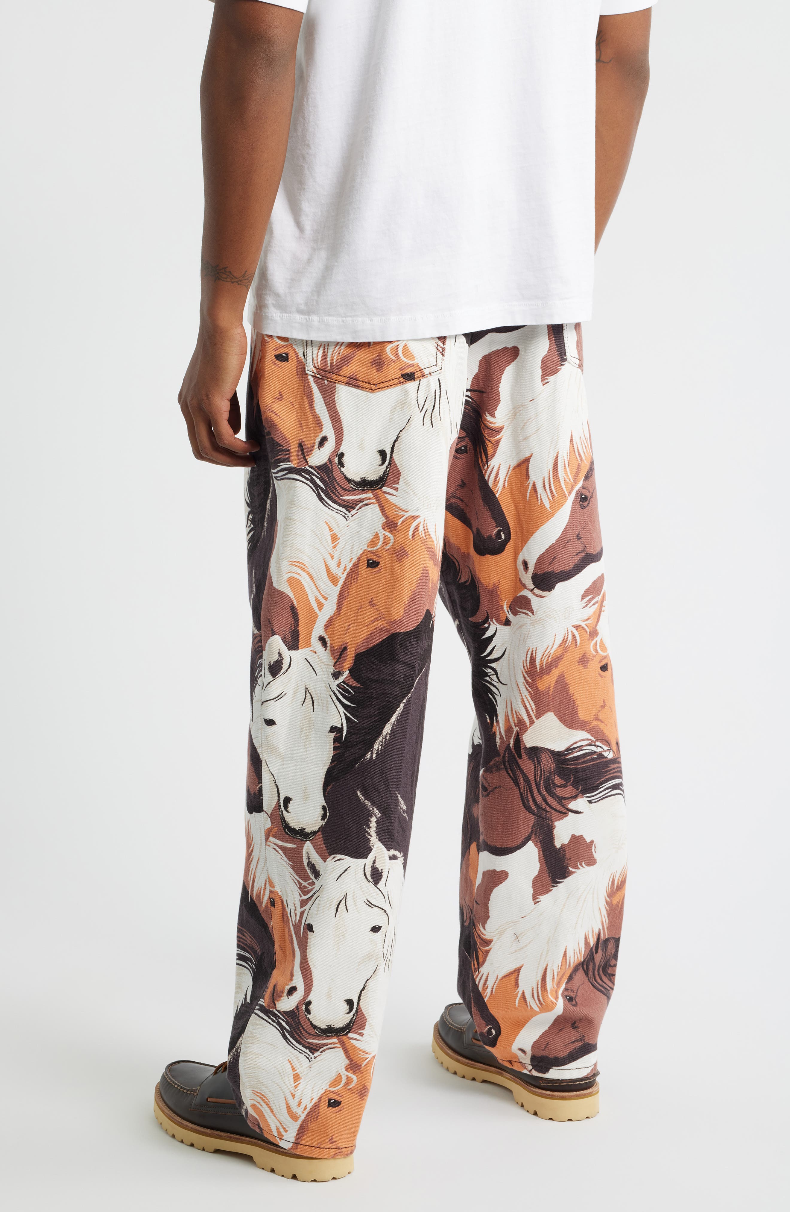 Obey Classic Horse Print Relaxed Jeans | Nordstrom