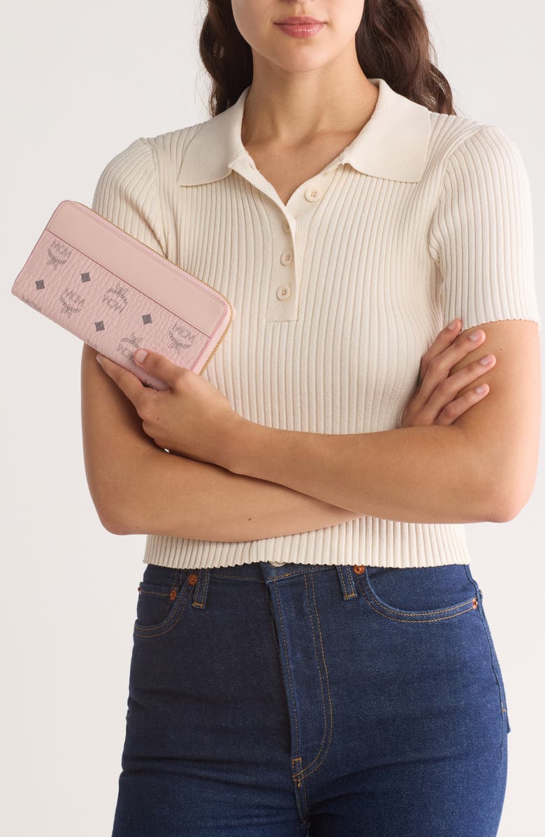 MCM Aren VI Leather Zip Wallet | Nordstromrack
