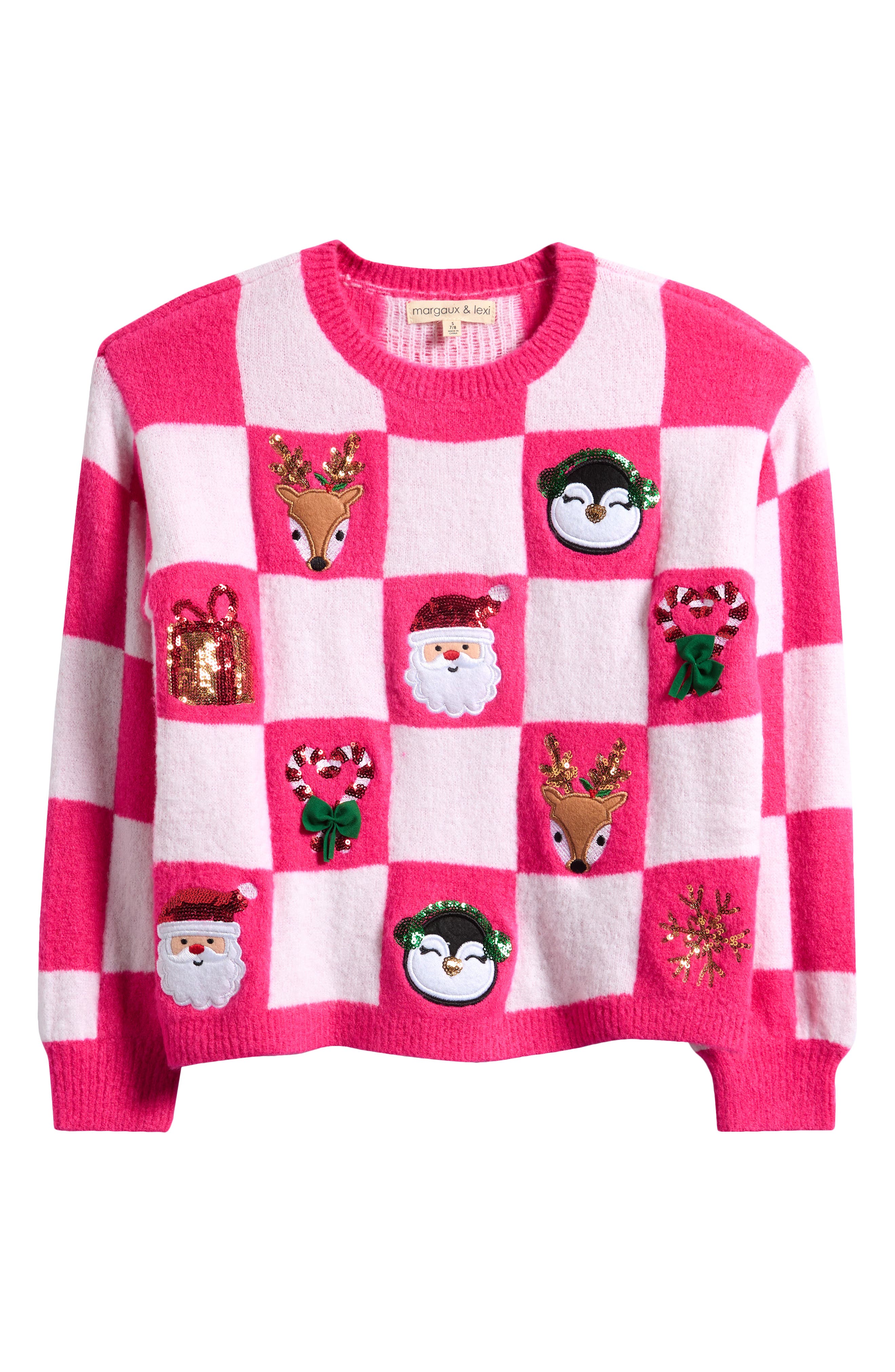 MARGAUX AND LEXI Kids' Christmas Balloon Sleeve Sweater | Nordstromrack