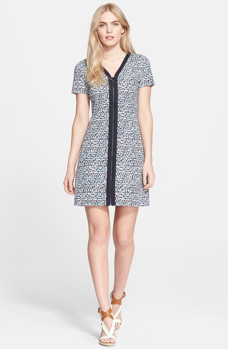 Tory Burch Print Ponte Knit A-Line Dress | Nordstrom