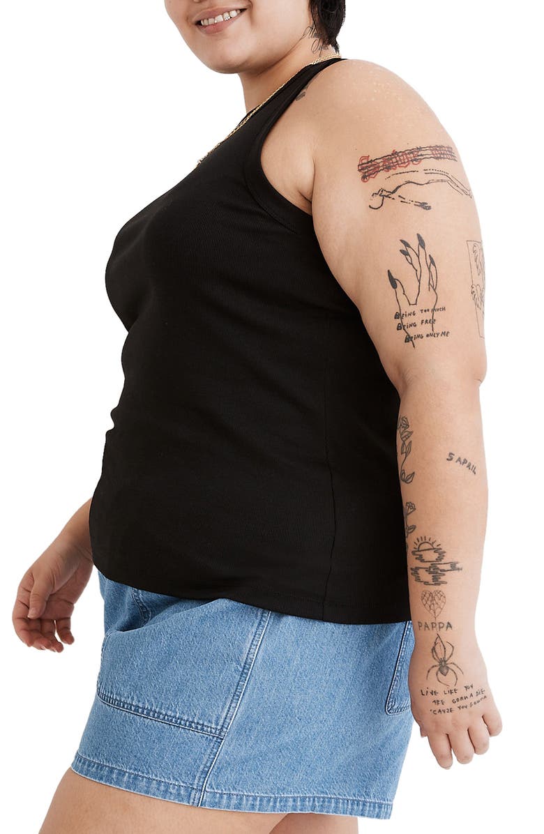 Madewell Supima® Cotton Rib Cutaway Tank | Nordstromrack