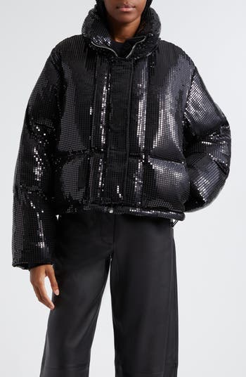 SHOREDITCH SKI CLUB Disco Sequin Puffer Jacket | Nordstromrack
