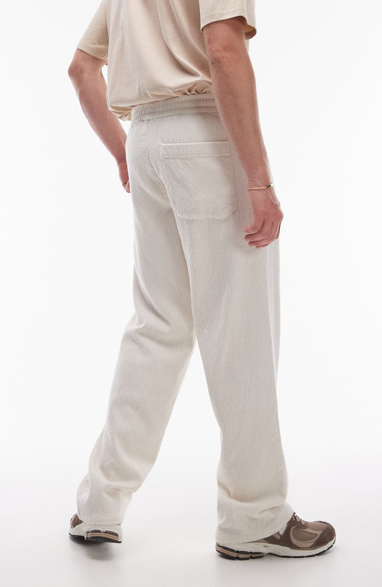 Topman Textured Wide Leg Pants | Nordstromrack